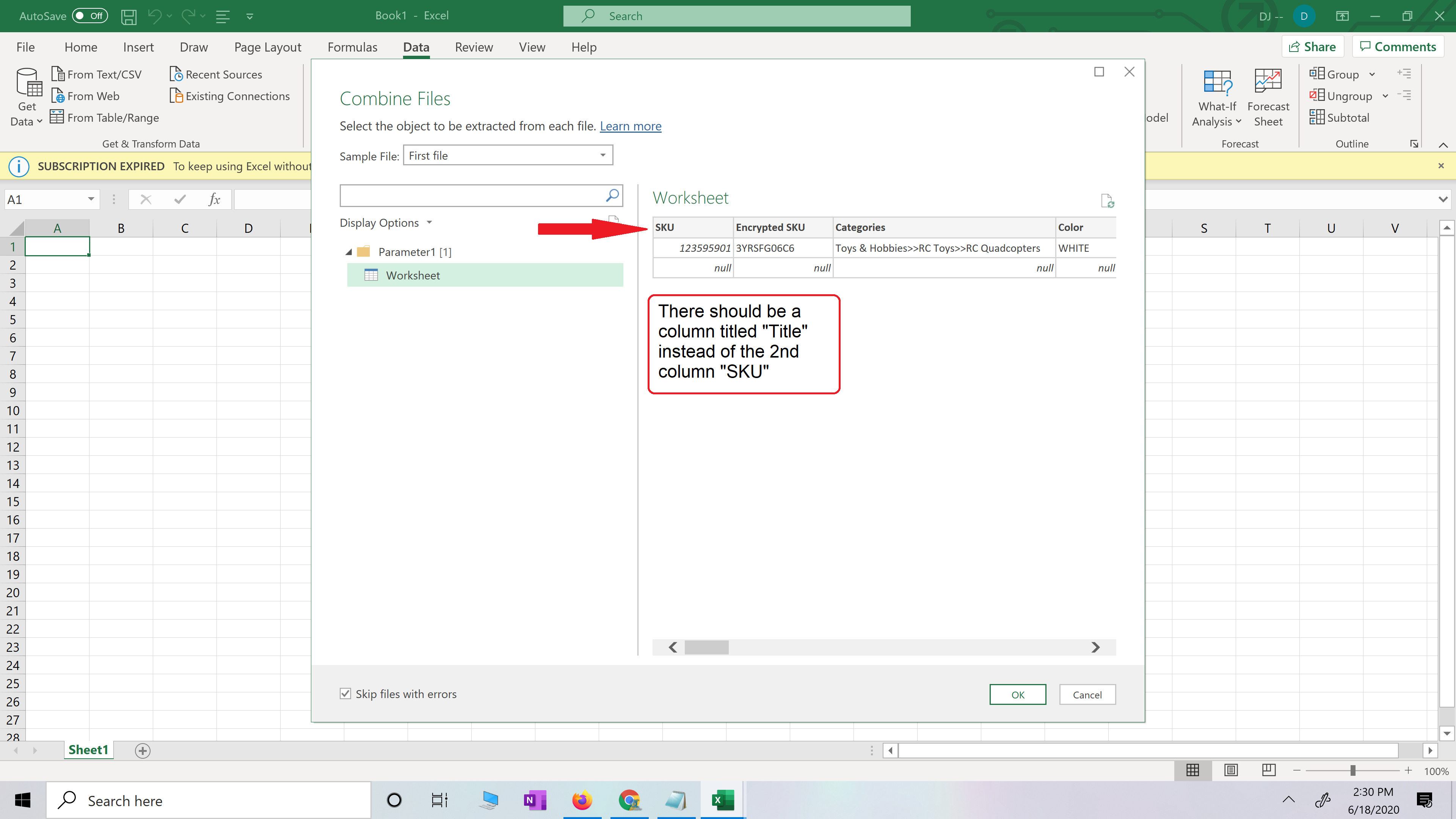 PowerQuery Not Importing 1st Column | Microsoft Community Hub